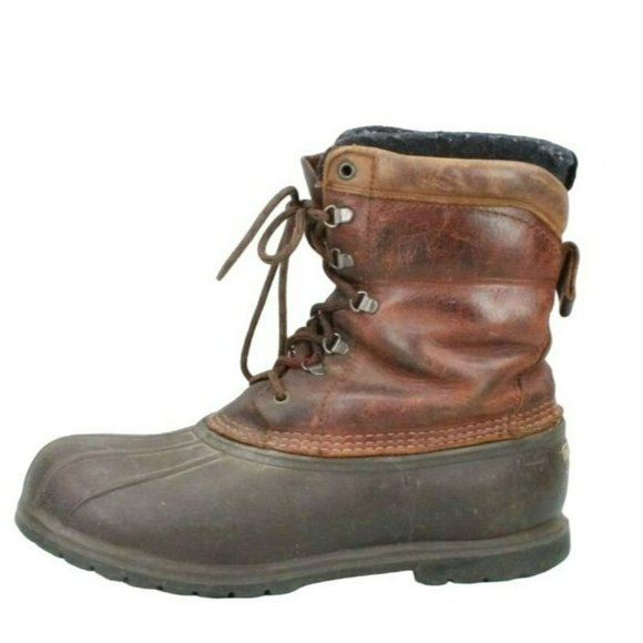 L.L. Bean | Shoes | Ll Bean Brown Leather Removable Liner Vibram ...